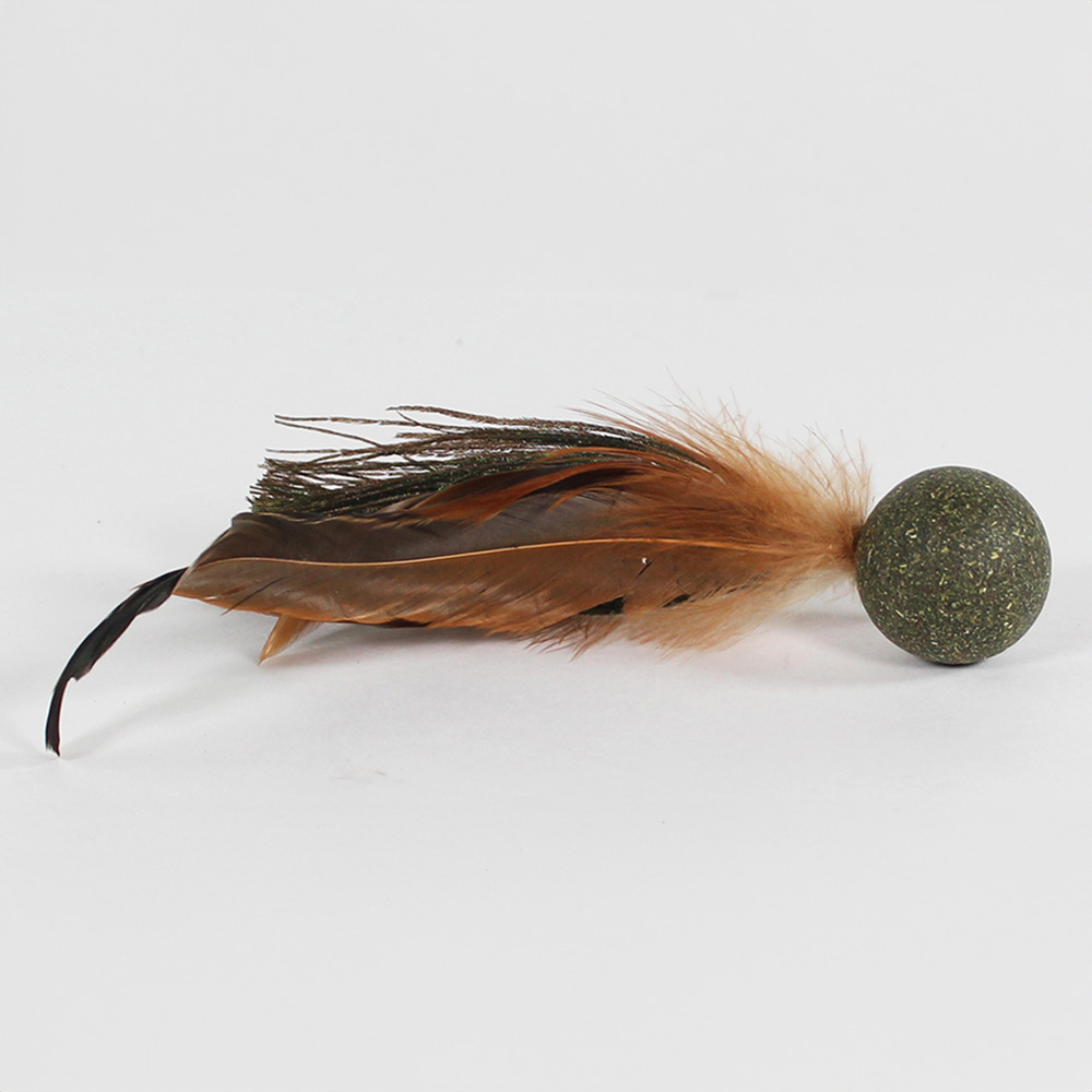 Penn-Plax eOrder | Cat Life™ Catnip Birdie with Peacock Feathers
