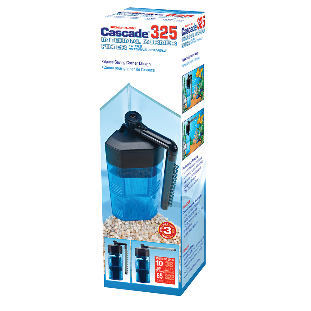 Penn-Plax eOrder | Cascade™ 325 Internal Corner Filter - 85 gph - Up to ...