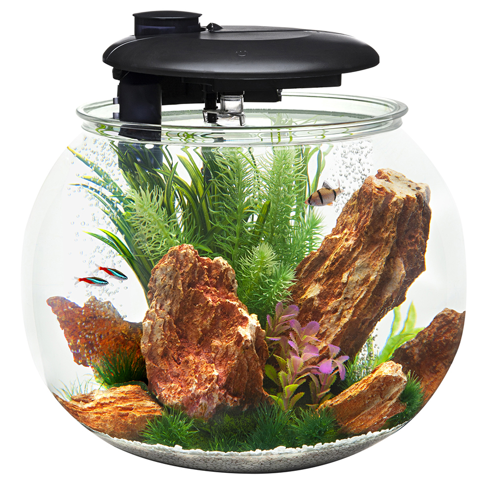 Penn-Plax eOrder | shorefins™ Aquasphere 360 Aquarium with Filter - 14 ...