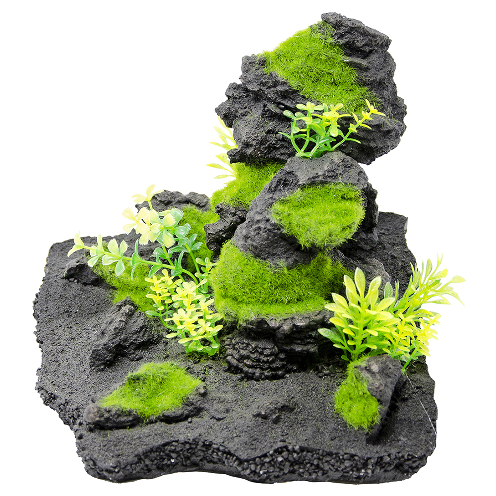 Penn-Plax eOrder | Tide & Treasure™ Mossy Rockscape - Large