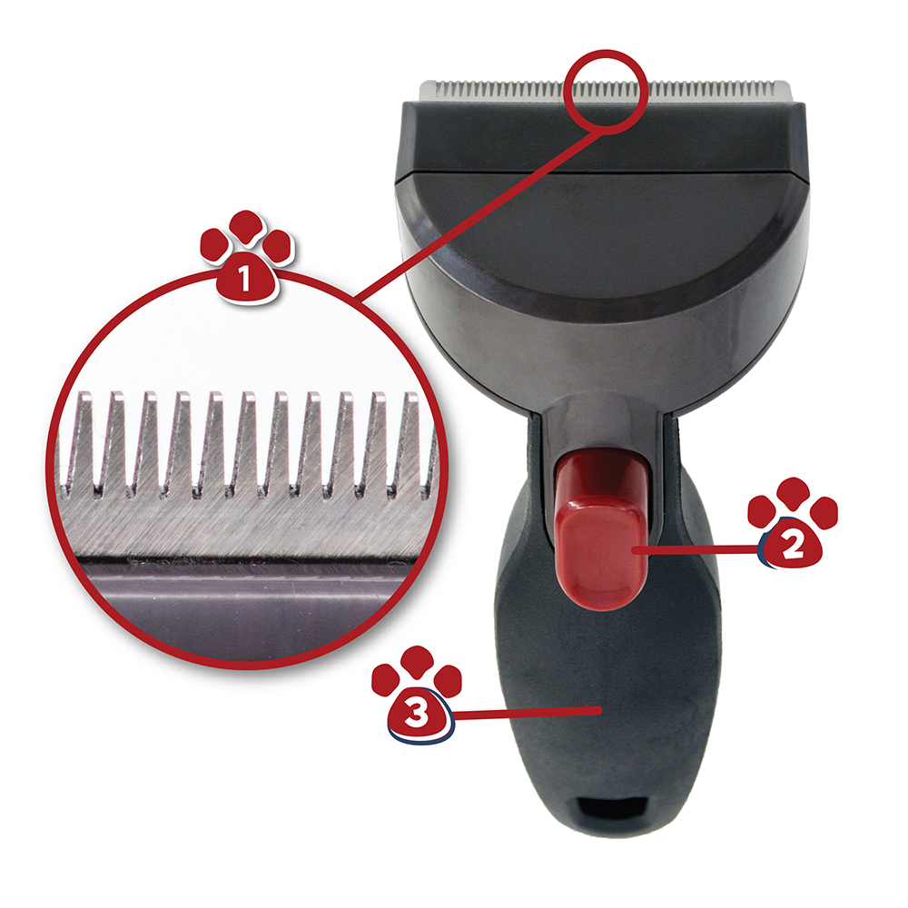Penn-Plax eOrder | Dog's Life™ ComfyGroom - Deshedding Brush