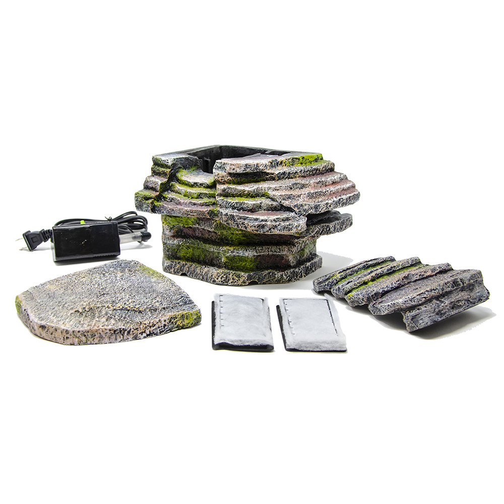 Penn-Plax eOrder | Reptology™ Crystal-Falls™ Turtle Tier Filtration System