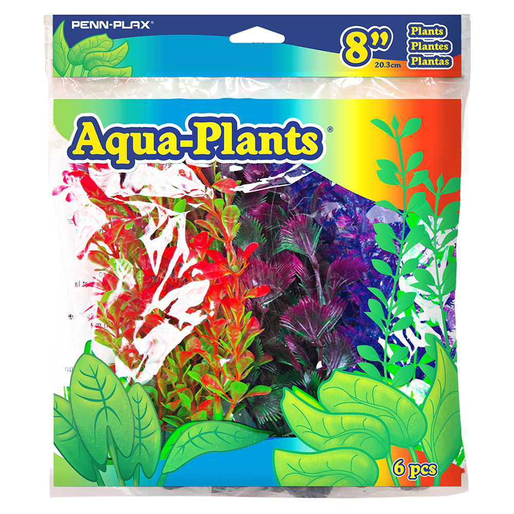 Penn-Plax eOrder | Tide & Treasure™ Aqua-Plants 6-Piece - 8" Multicolor