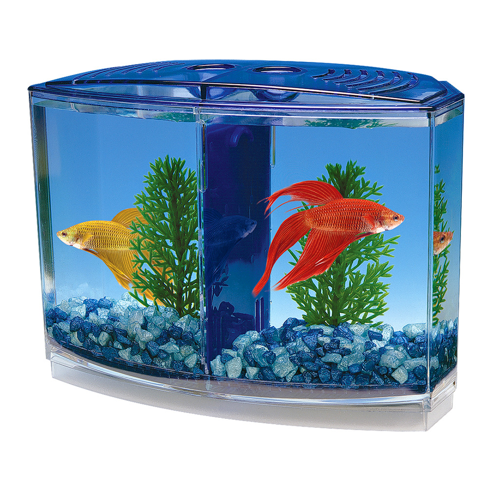Penn-Plax eOrder | Betta World Bow Front Double Tank Kit - Medium